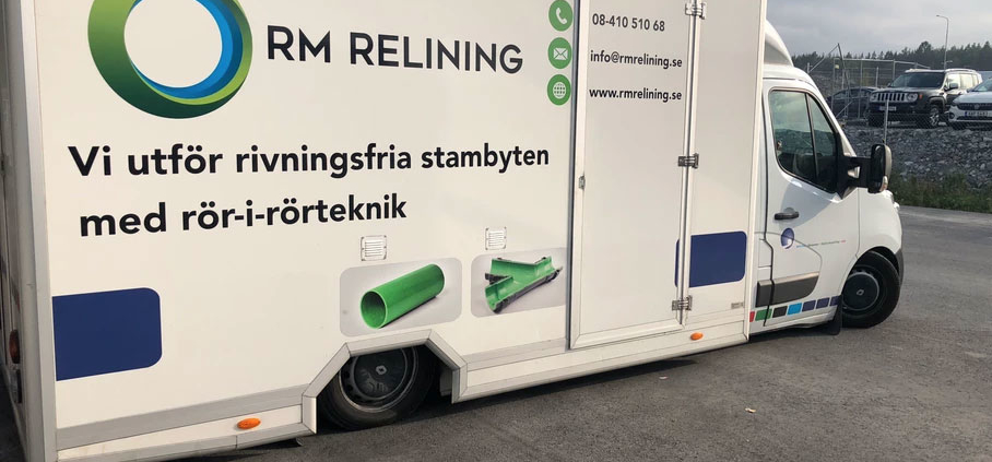 Relining i Stockholm - Vi spolar och rensar dina rör - RM Relining